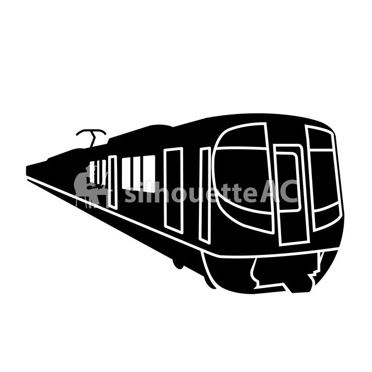 Gratis Siluet Vektor : Kendaraan Ilustrasi Silhouette Sepur Monochrome ...